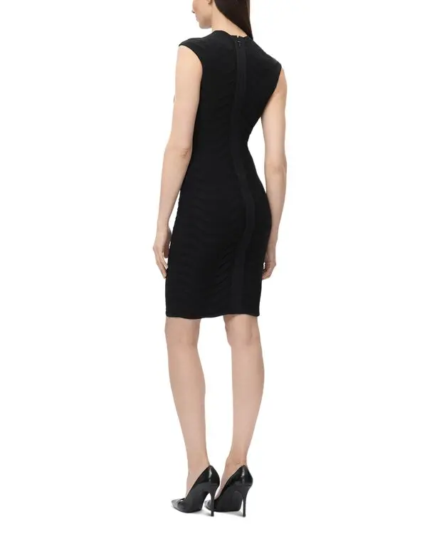 Herve Leger The Brittany Mock Neck Dress