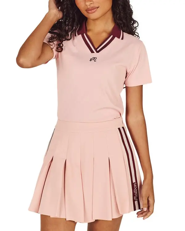 MALBON Esperanza Skirt With Pleats And Striped Detail