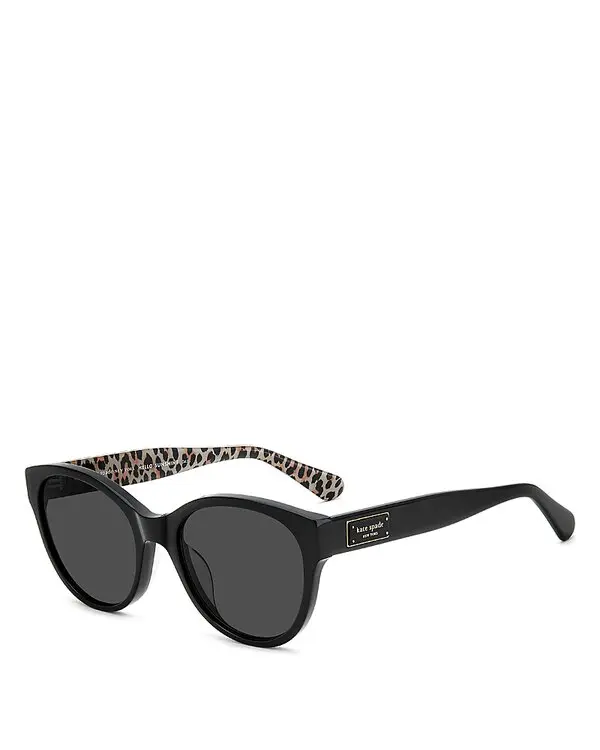 Kate Spade New York Jonnie Cat Eye Sunglasses - Black