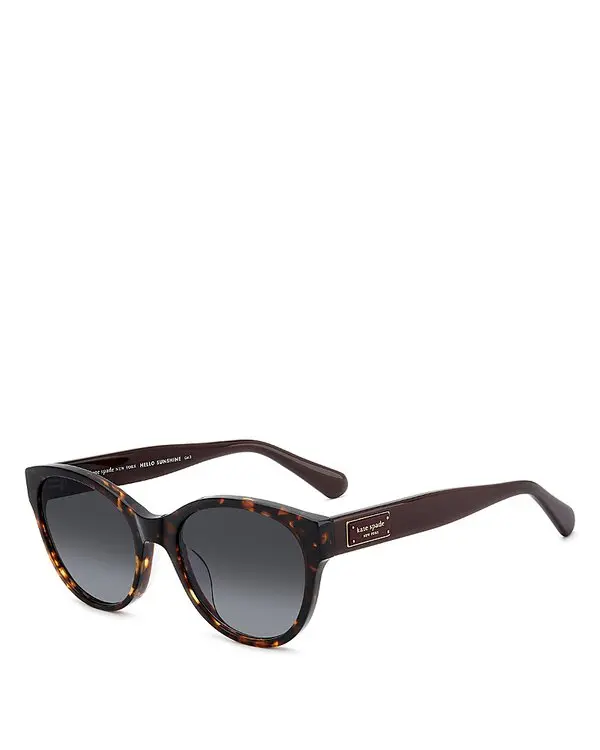 Kate Spade New York Jonnie Cat Eye Sunglasses - Brown