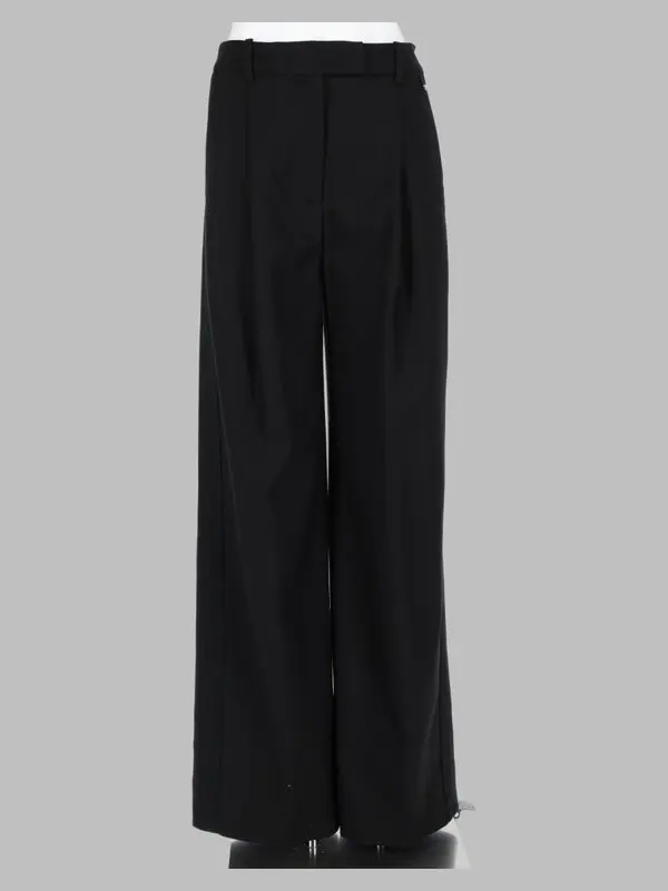 Herno Wide-leg Tailored Trousers In Wool Blend