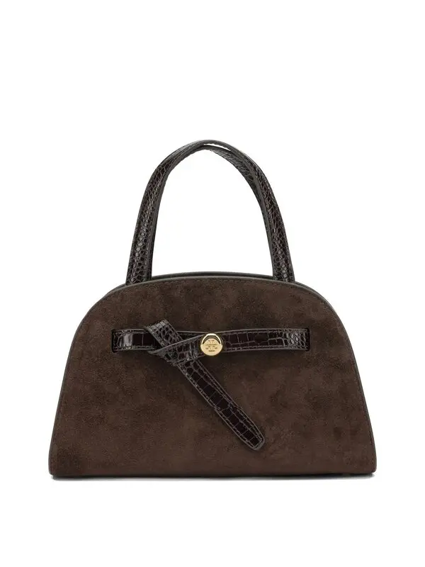 Tory Burch Cow Suede And Leather Top Handle Handbag