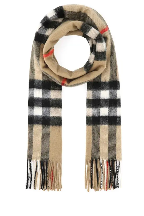 Burberry Embroidered Cashmere Scarf For