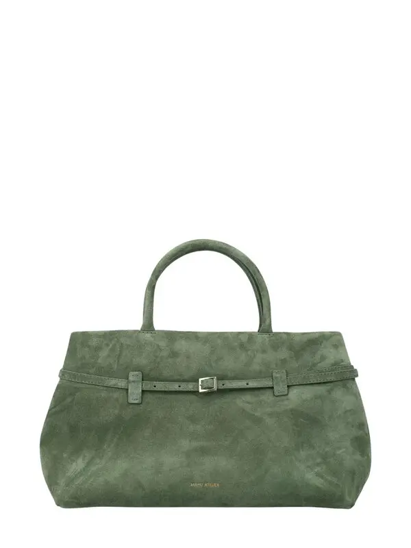 Manu Atelier Cambon Leather Handbag - Green