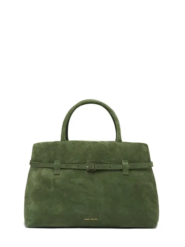 Manu Atelier Cambon Leather Handbag - Green