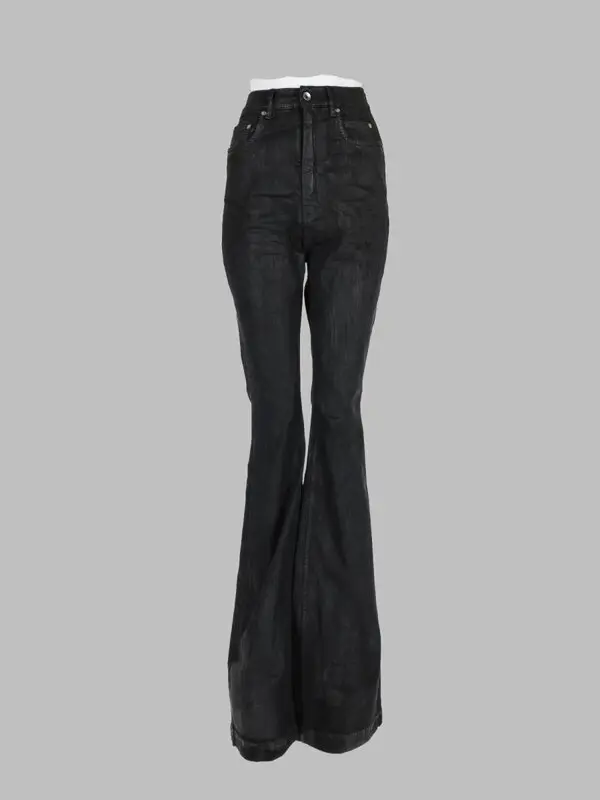 Rick Owens High-waist Flared Jeans - Black