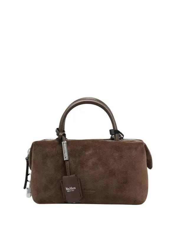 Max Mara Suede Shoulder Handbag - Brown