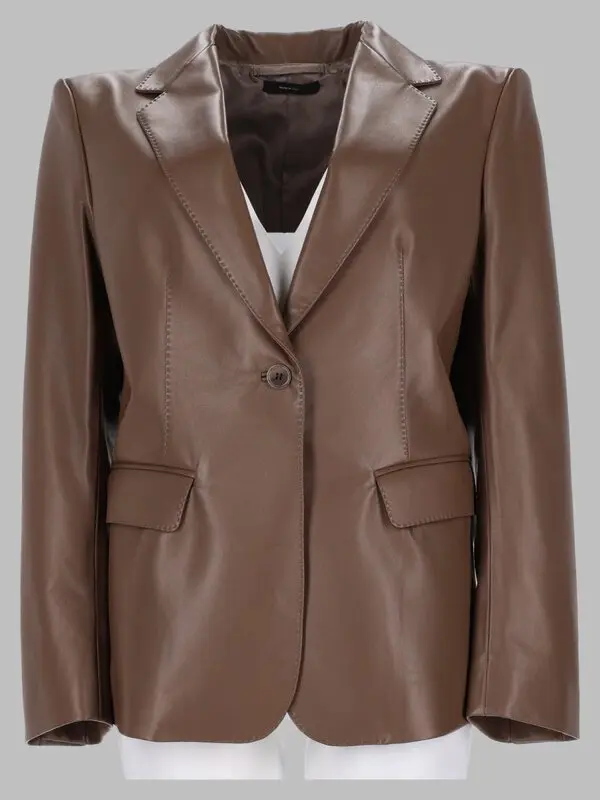 TOM FORD Leather Blazer Jacket