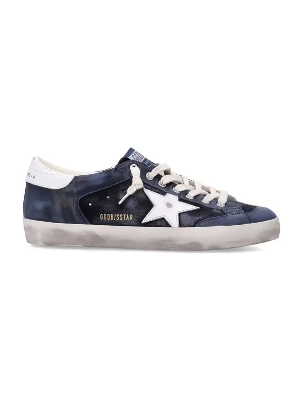 GOLDEN GOOSE Super-star" Low-top Sneakers - Dark Blue/white