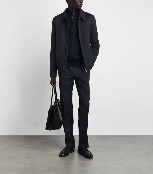 Corneliani Cashmere Zip-up Jacket