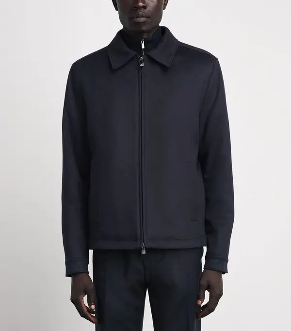 Corneliani Cashmere Zip-up Jacket