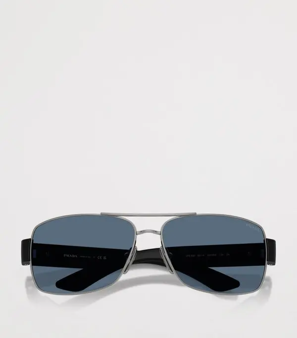 Prada Metal Aviator Sunglasses