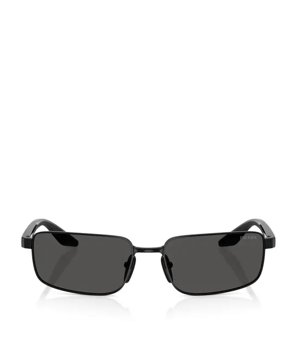 Prada Metal Rectangular Sunglasses