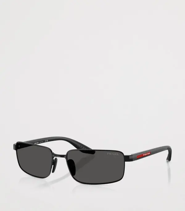 Prada Metal Rectangular Sunglasses