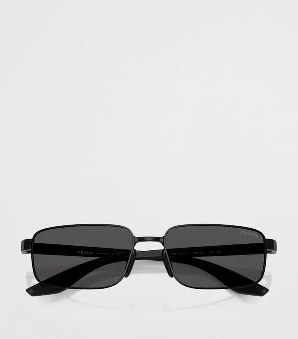 Prada Metal Rectangular Sunglasses