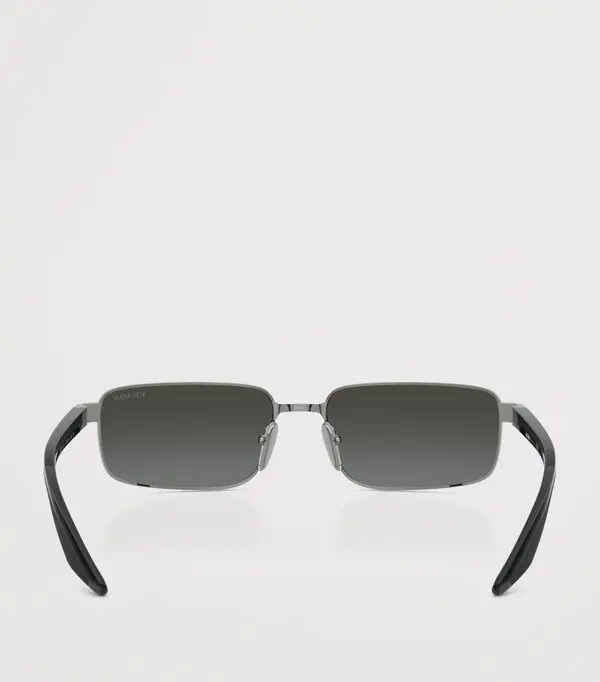 Prada Metal Rectangular Frame Sunglasses