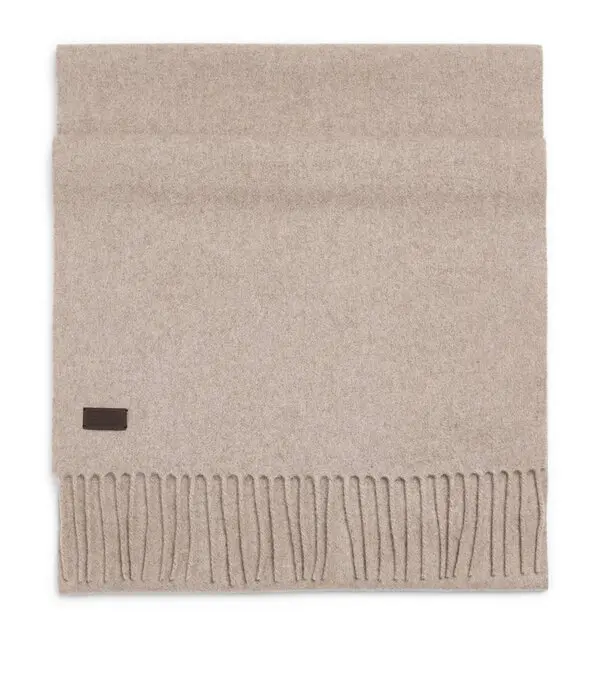 Canali Wool Fringe Scarf