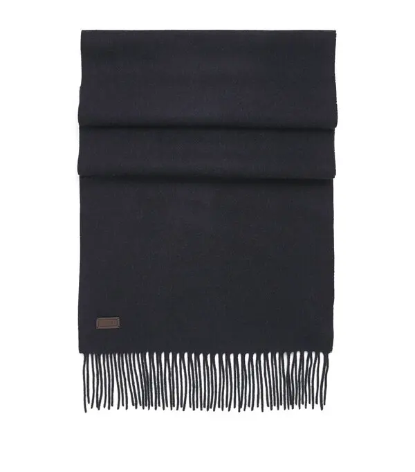 Canali Wool Fringe Scarf