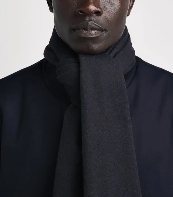 Canali Wool Fringe Scarf