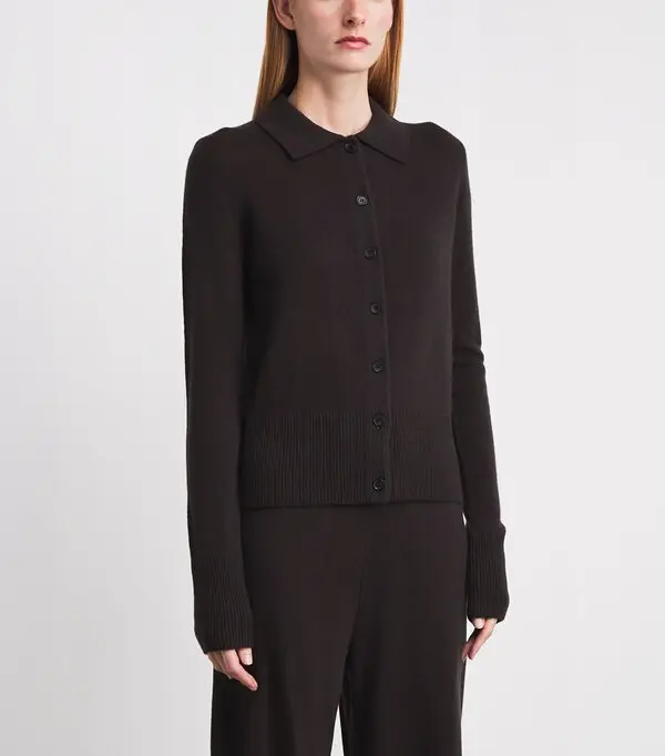 Le Kasha La Kasha Organic Cashmere Shirt Cardigan - Purple