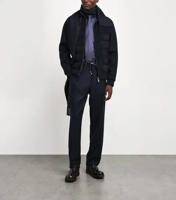 BRETT JOHNSON Wool-blend Drawstring Sweatpants