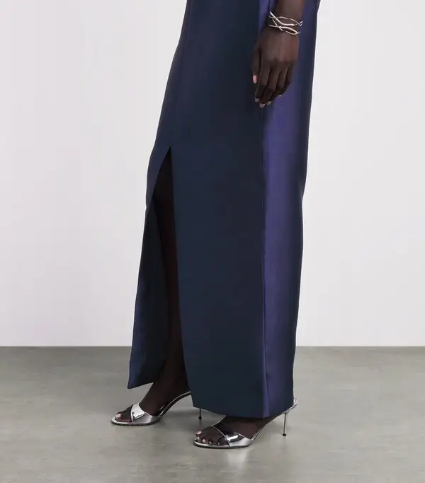 Solace London Asymmetric Cape Gown