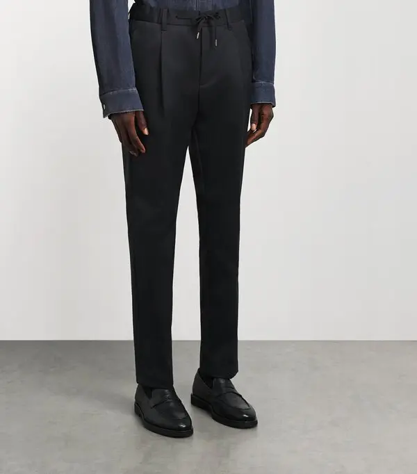 Herno Technical Drawstring Trousers - Black