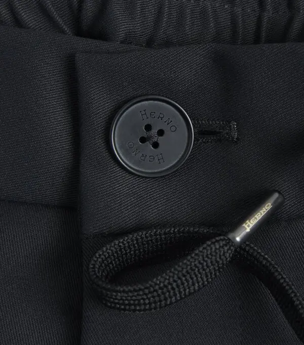 Herno Technical Drawstring Trousers - Black