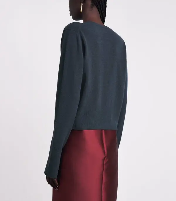 Erdem Embroidered Fitted Cardigan