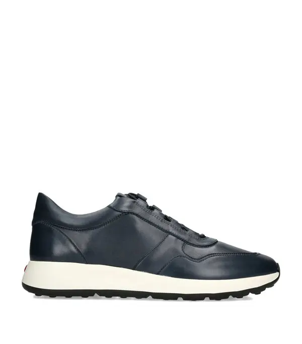 TOD'S Leather Allacciato Sneakers - Navy