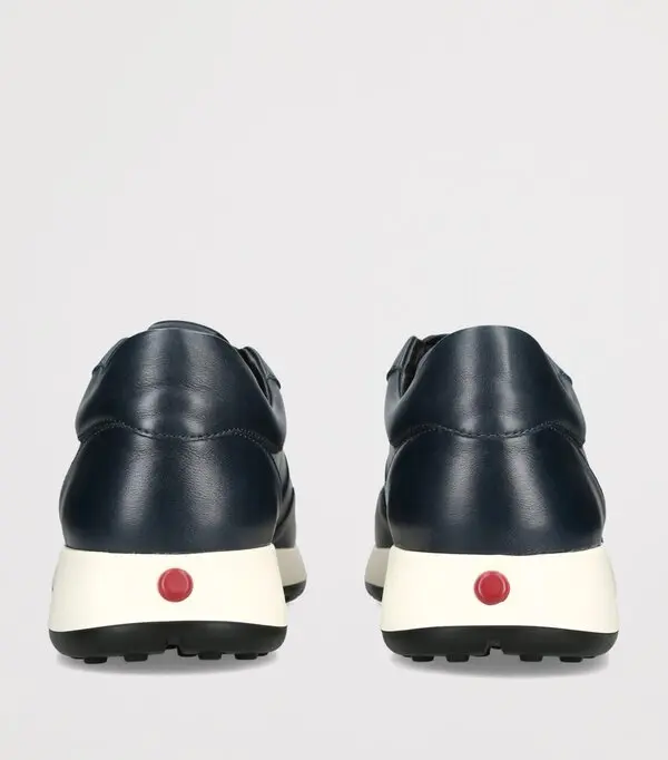 TOD'S Leather Allacciato Sneakers - Navy