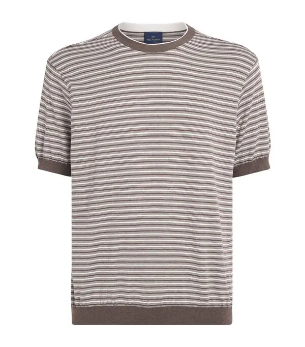 Paul & Shark Silk-cotton Stripe T-shirt