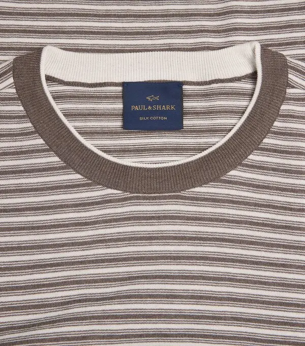 Paul & Shark Silk-cotton Stripe T-shirt