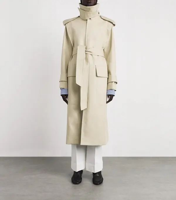 Victoria Beckham Philippa Cotton Trench Coat