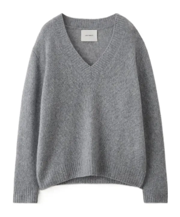LISA YANG Leona V-neck Knitted Jumper