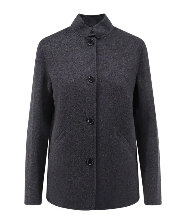 Aspesi Button-fastening High-neck Jacket