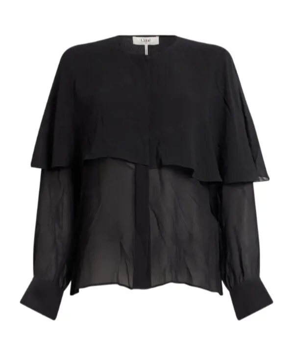 Chloé Minimalist Solidcolor Top