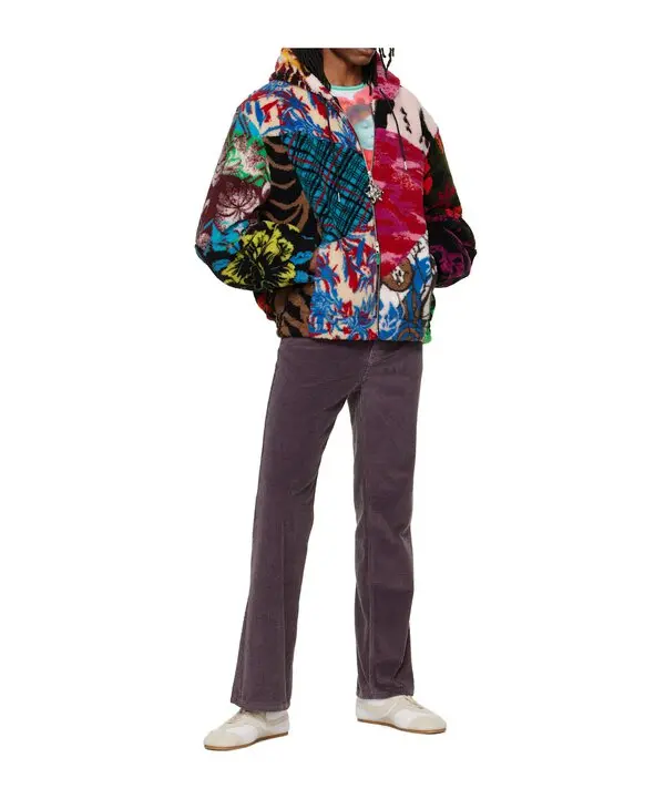 CHOPOVA LOWENA Chkopova Lowena Patchwork Fleece Zip-up Hoodie