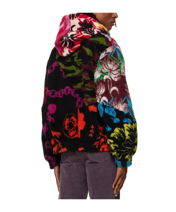 CHOPOVA LOWENA Chkopova Lowena Patchwork Fleece Zip-up Hoodie