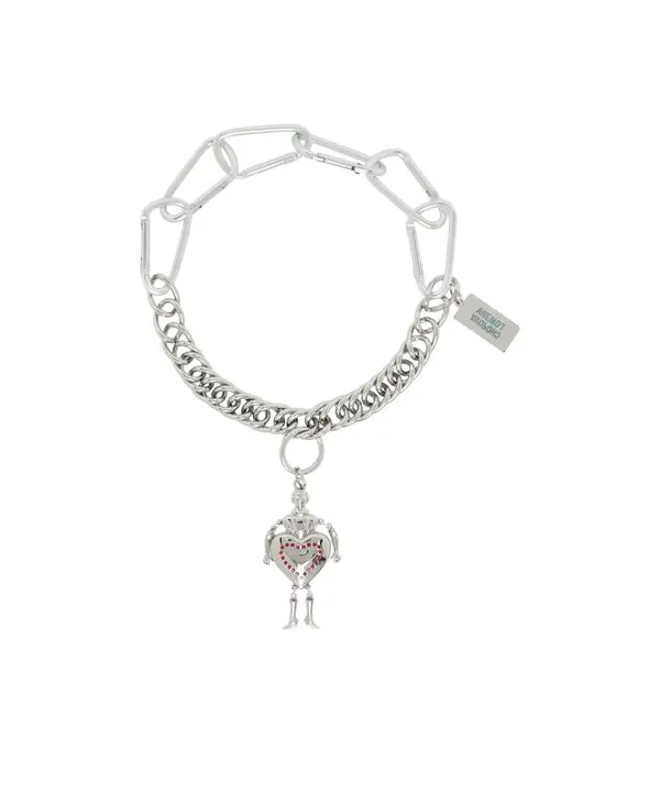 CHOPOVA LOWENA Dolly Carabiner Necklace - Silver
