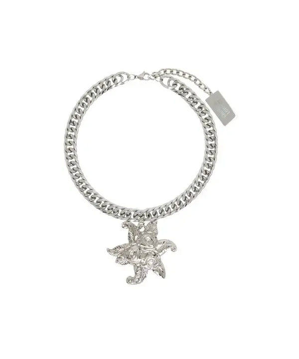 CHOPOVA LOWENA Bouquet Thick Chain Necklace - Silver