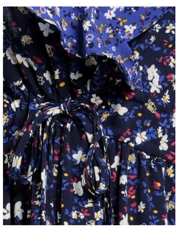 MAXCO. Floralprint Crepe Dress