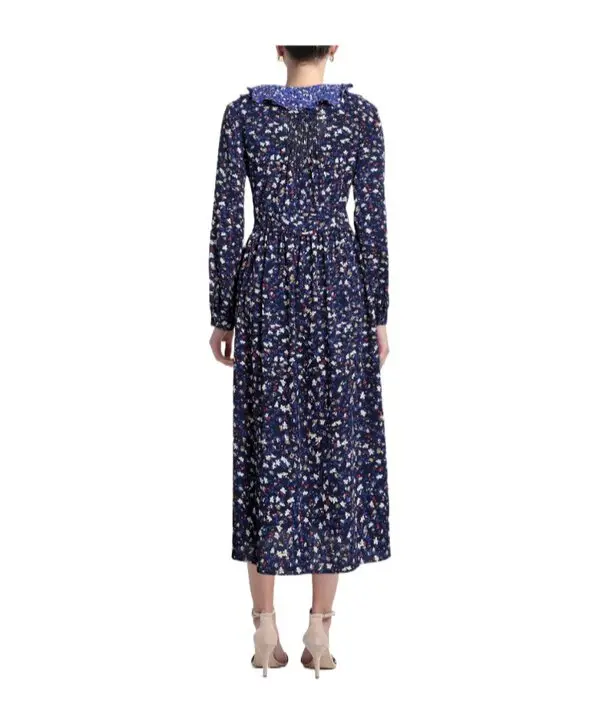 MAXCO. Floralprint Crepe Dress