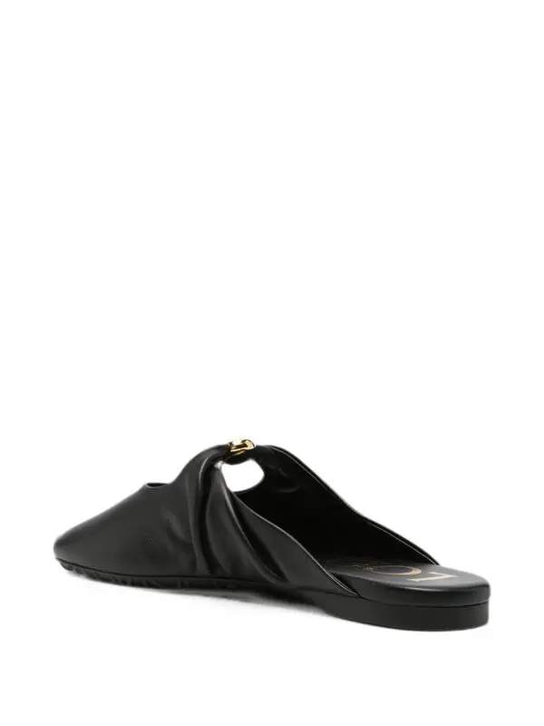 Loewe Pebble Soft Leather Slippers