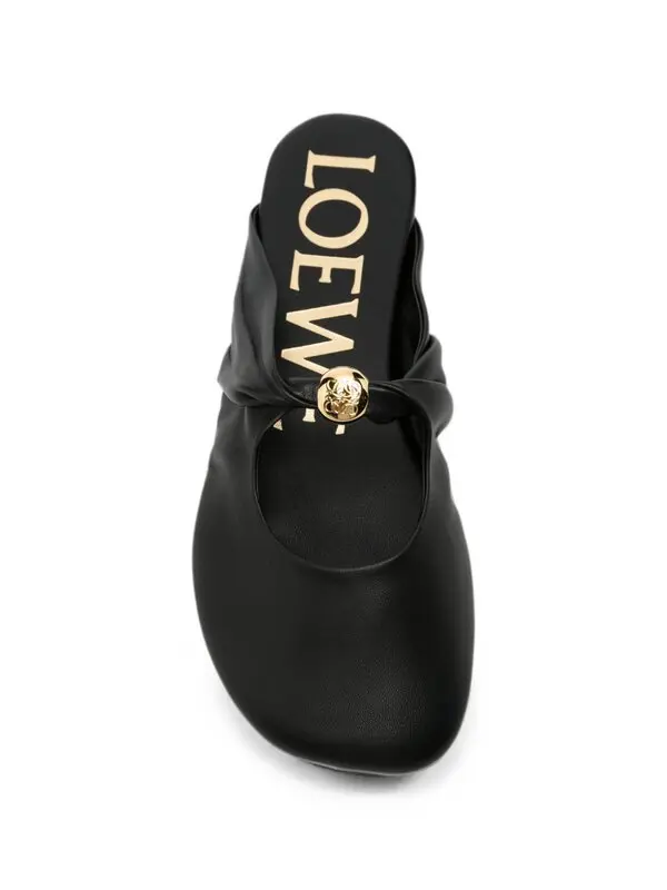 Loewe Pebble Soft Leather Slippers