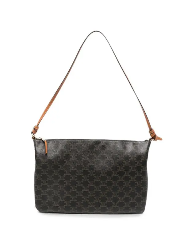 Celine Duo Triomphe Canvas Zipped Shoulder Bag
