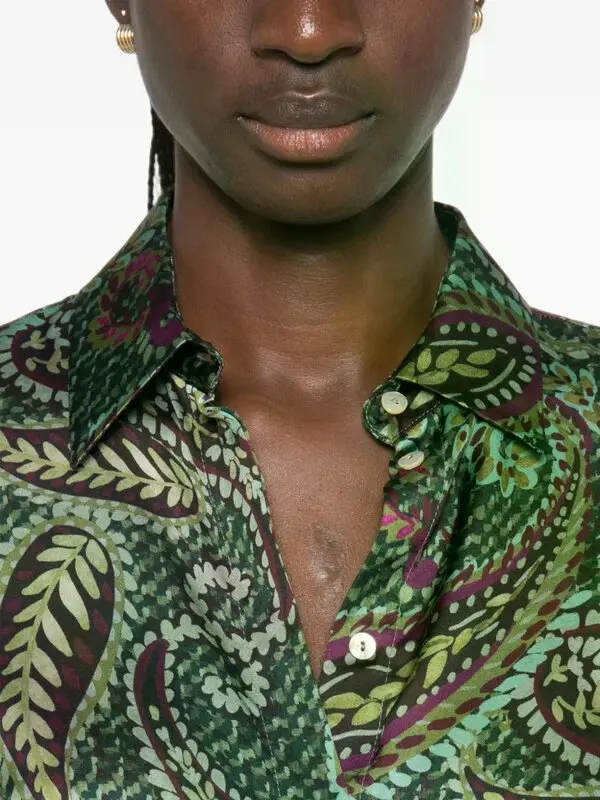 ZANETTI Patch-pocket Wide-leg Shirt