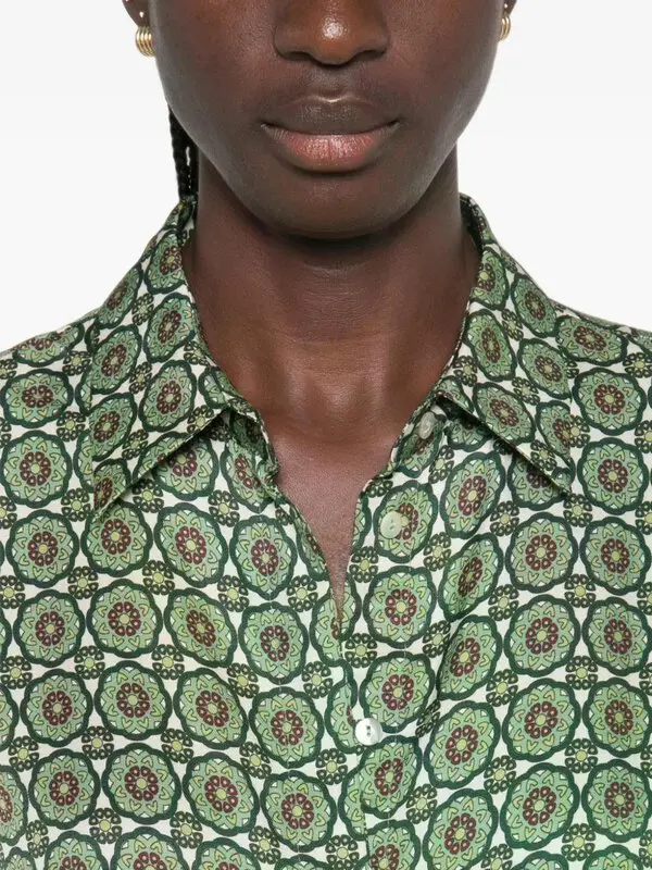 ZANETTI Geometric Print Shirt