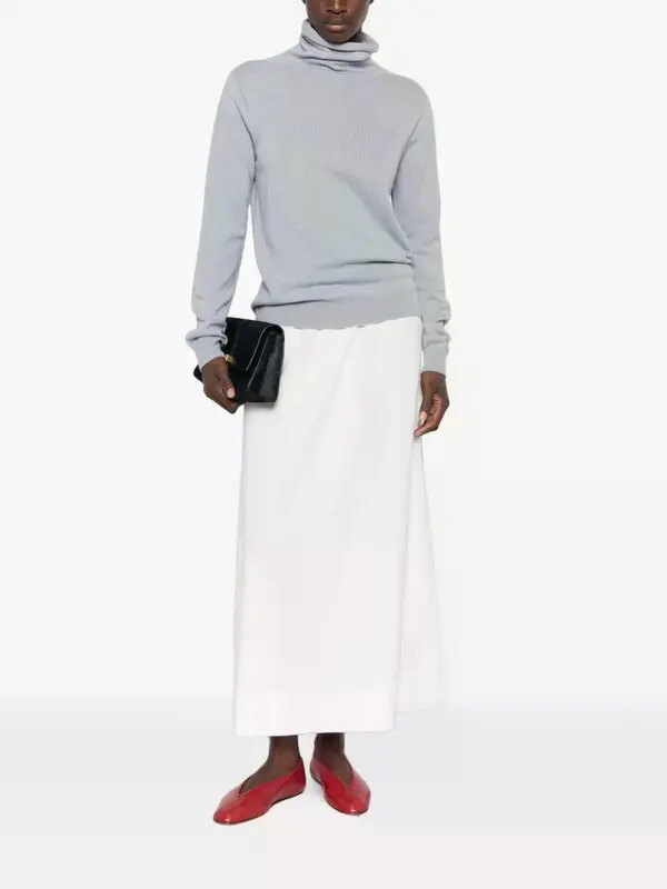 Peserico Ribbed Knit Turtleneck Sweater - Blue