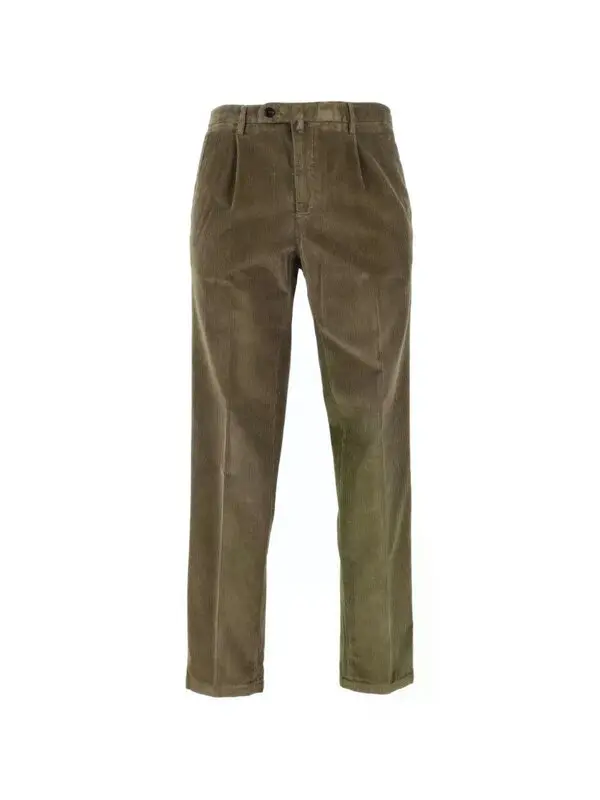 BRIGLIA 1949 Pleated Corduroy Trousers